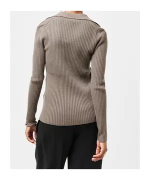 JOSEPH Long-sleeved Ribbed Sweater - Nude