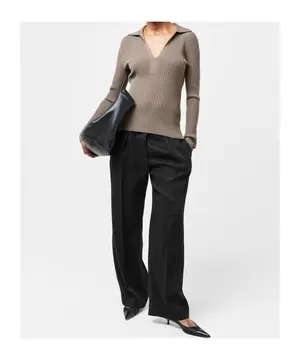 JOSEPH Long-sleeved Ribbed Sweater - Nude