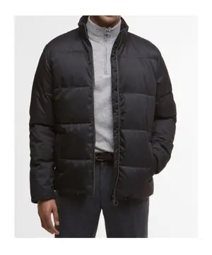 Barbour Quilted Zip-up Jacket With Stand Collar