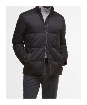 Barbour Quilted Zip-up Jacket With Stand Collar