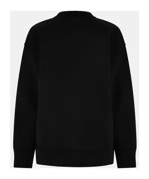 ANINE BING Long Sleeve Crewneck Sweatshirt With Debossed Logo
