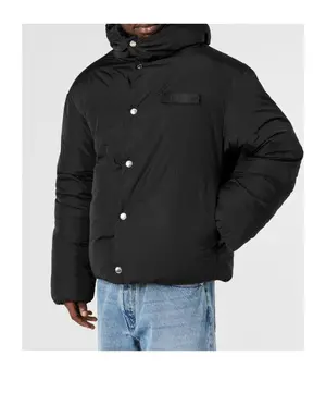 Jacquemus Long-sleeved Hooded Cotton Jacket - Black