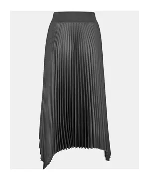 JOSEPH Asymmetrical Hem Pleated Skirt