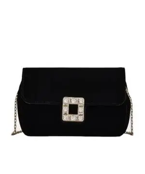 ROGER VIVIER Jeu De Fille Clutch Bag With Diamond Buckle