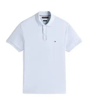 Tommy Hilfiger Logo Short Sleeve Polo Shirt - Blue