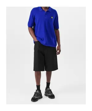 Stone Island Logo Short-sleeved Polo Shirt