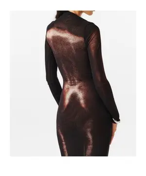 JEAN PAUL GAULTIER Long Sleeve Bodycon Dress
