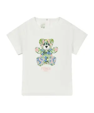 Fendi Logo Crew Neck T-shirt - White
