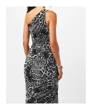 Norma Kamali One Shoulder Dress