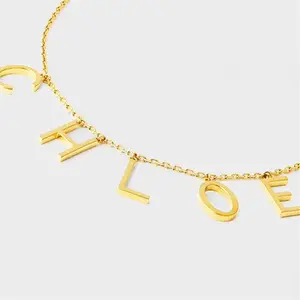 Chloé Logo Chain Necklace - Yellow
