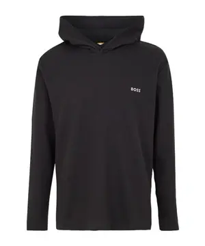 Hugo Boss Waffle Hoody - Black