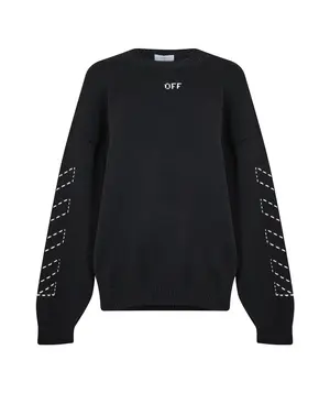 Off-White Arrows Crew Neck Sweatshirt - Black