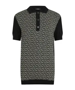 Balmain Short-sleeved Polo Shirt - Black