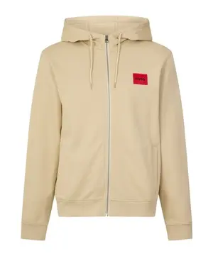 Hugo Boss Daple Zip Through Hoodie - Nude