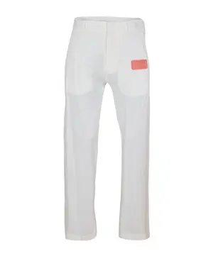 Off-White Logo Casual Pants - White