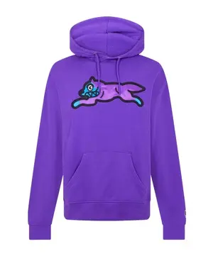 ICECREAM Long-sleeved Hooded Sweatshirt - Purple