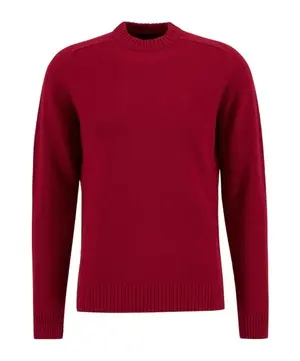 Barbour Crew Neck Sweater With Tonal Badge