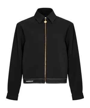 Casablanca Logo Zip-up Jacket - Black