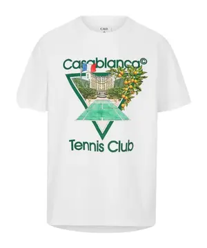Casablanca Logo Crew Neck T-shirt - White