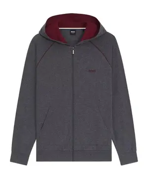 Hugo Boss Mix Match Full-zip Hoodie - Black