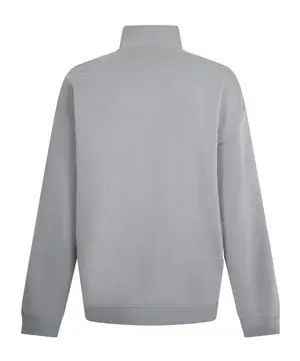 Hugo Boss Half-zip Mock Neck Long Sleeve Top