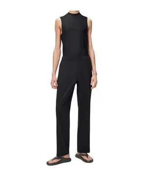 Rains Belt Loop Casual Pants With Leg Zippers