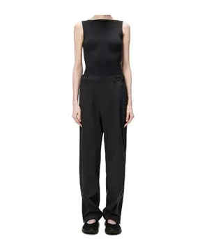 Rains Belt Loop Casual Pants With Leg Zippers