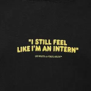 Off-White Cotton Printed Hoodie