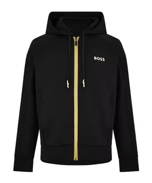 Hugo Boss Saggy Full-zip Hoodie - Black