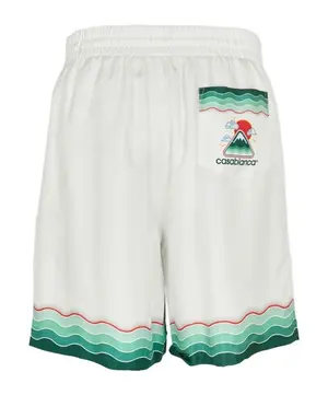 Casablanca Elastic Waist Shorts