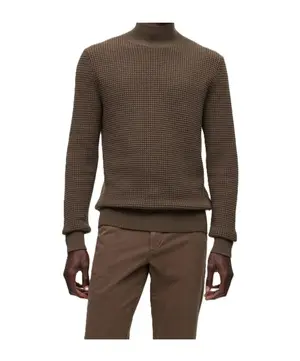 Hugo Boss Mock Neck Long-sleeve Knit Sweater