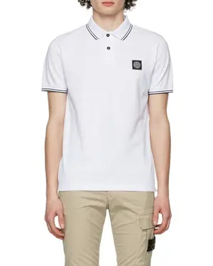 Stone Island Logo Patch Polo Shirt