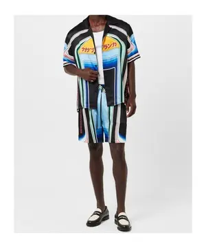 Casablanca Elastic Waist Shorts