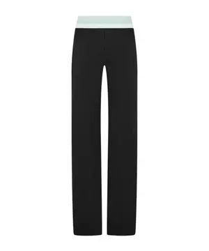 Casablanca Logo Patch High Waist Trousers