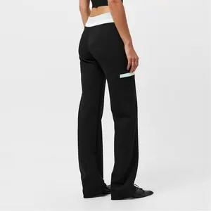 Casablanca Logo Patch High Waist Trousers