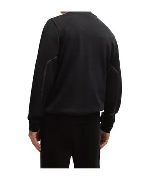 Hugo Boss Half-zip Stand Collar Long-sleeve Knit Top