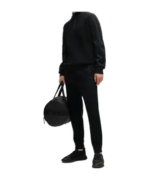 Hugo Boss Half-zip Stand Collar Long-sleeve Knit Top