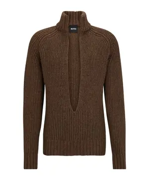 Hugo Boss Long-sleeve Knit Sweater - Green