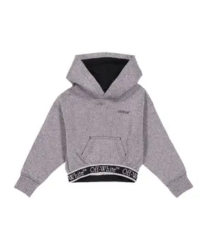 Off-White Off Logo Crop Hdy Jn99 - Gray