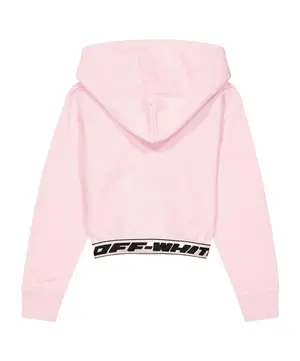 Off-White Cropped Hoodie