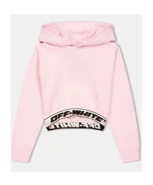 Off-White Cropped Hoodie