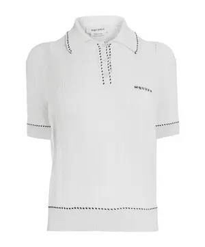 Alexander McQueen Knitted Polo Shirt