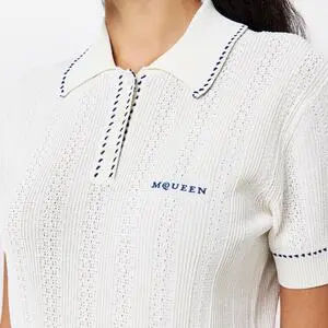Alexander McQueen Knitted Polo Shirt