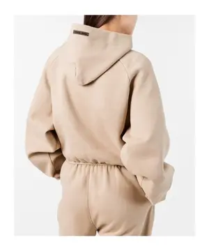 Fear Of God Cropped Logo Hoodie