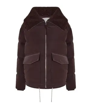 Varley Roseville Jacket With Faux Lambskin Collar