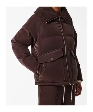 Varley Roseville Jacket With Faux Lambskin Collar