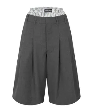 MARINE SERRE Tailored Shorts - Black
