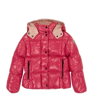 Moncler Logo Patch Down Jacket - Red