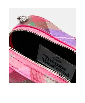 VIVIENNE WESTWOOD Candy Plaid Heart Shoulder Bag - Red