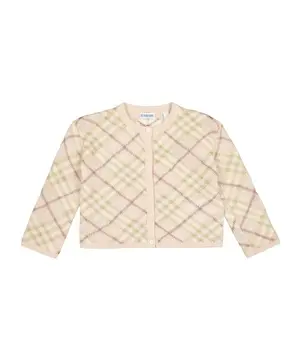 Burberry Knit Sweater With Check Pattern